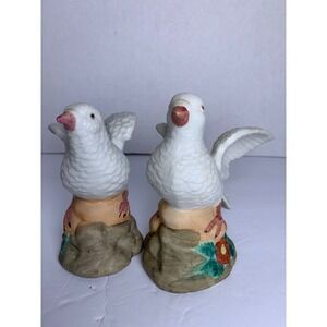 Accents | Vintage White Dove Porcelain Figurines Pair Bisque Bird ...